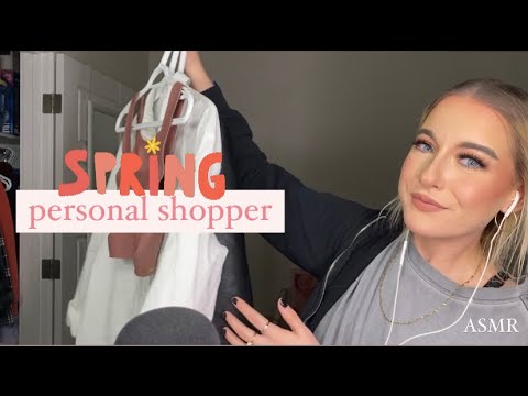 ASMR | spring personal shopper | role play | with fabric sounds - YouTube