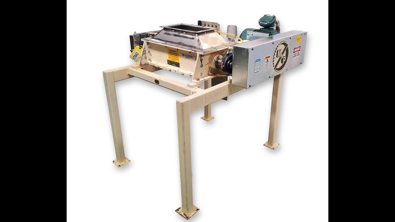 Used Machine & Process Design Dual Rotor Crumbler M&P Roto Crusher Lump ...