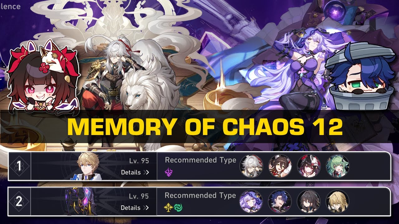 Jing Yuan + Sparkle & Black Swan + Sampo | Memory of Chaos 12 | Honkai ...