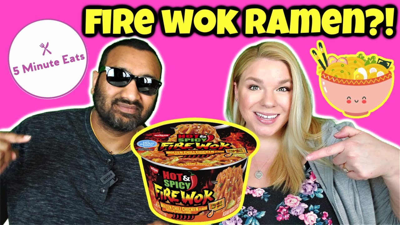 Nissin Hot & Spicy Fire Wok Molten Chili Chicken Review - YouTube