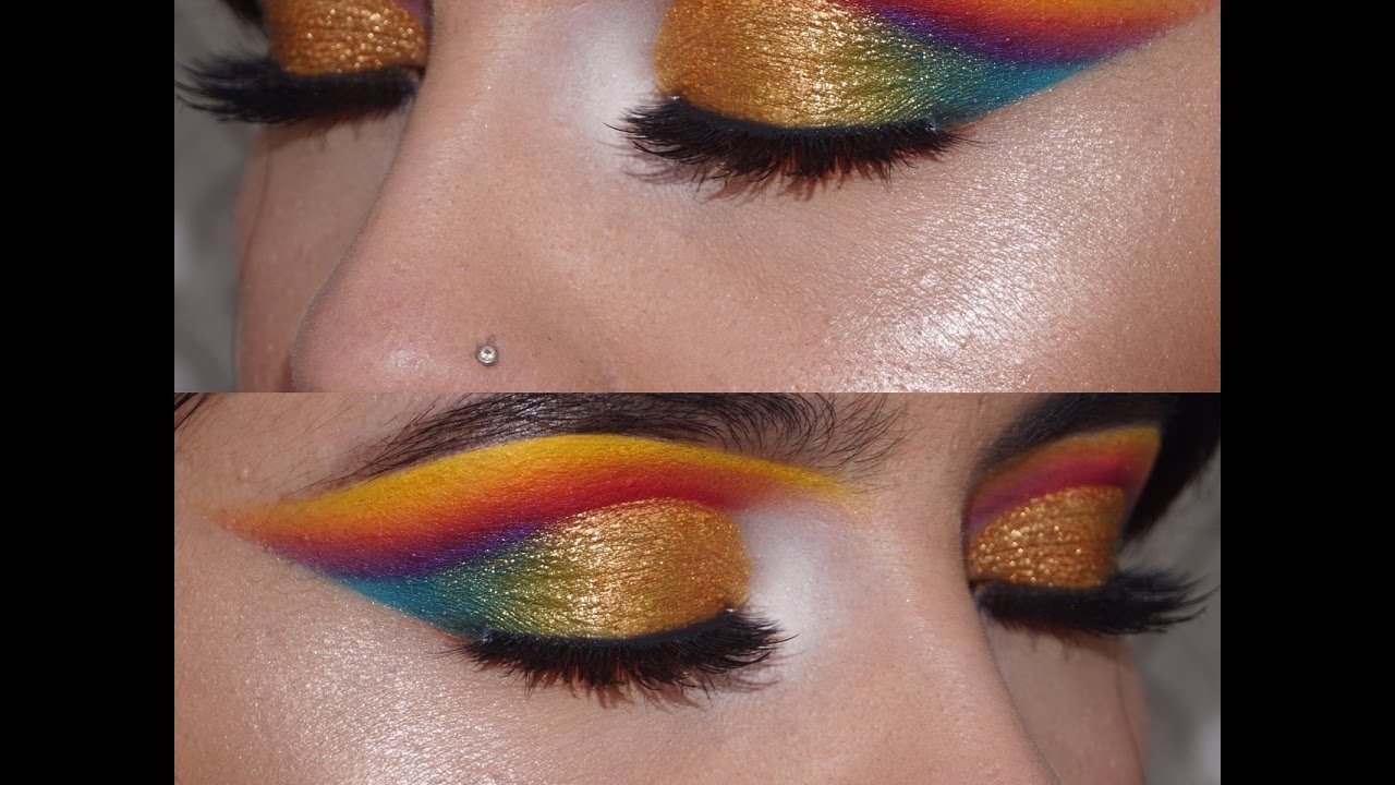Colorful Makeup Tutorial | Casual Wedding Look - YouTube