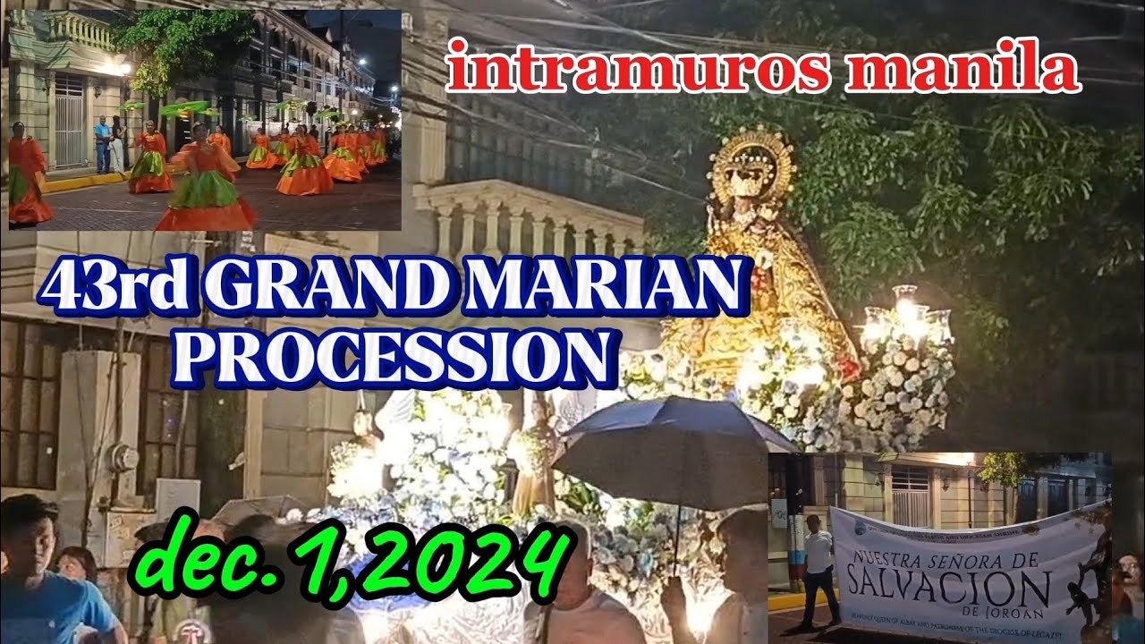 43rd grand Marian procession, intramuros manila - YouTube