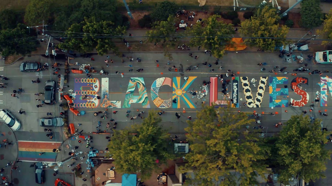 'Masterpiece' - Anti-Racism Protesters Create Multi-Colored Mural on ...