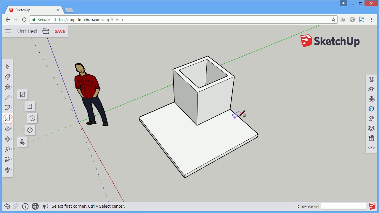 Tutorial Sketchup Parte 1 Youtube