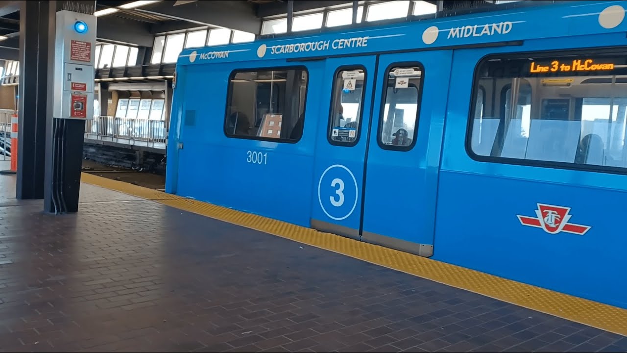 TTC RT 3001 Departing Kennedy Station - YouTube