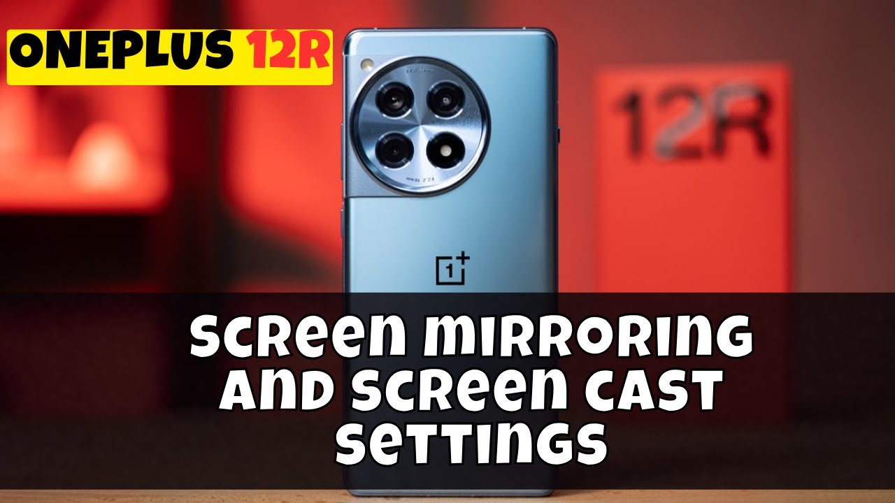 Screen mirroring and screen cast settings Oneplus 12R || How to use ...