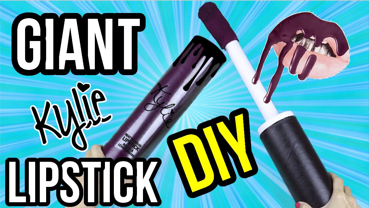 DIY Giant Kylie Jenner Lipstick! - YouTube