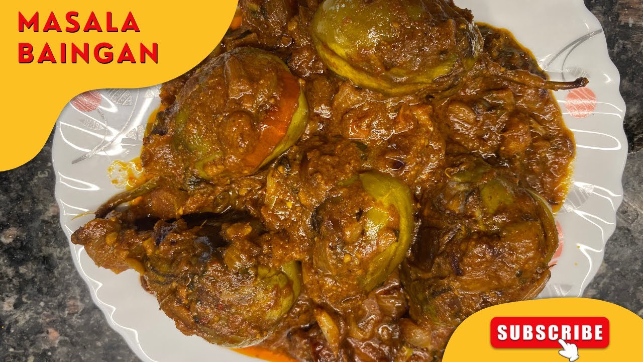 Baingan masala recipe | small Baingan curry | Eggplant masala curry ...