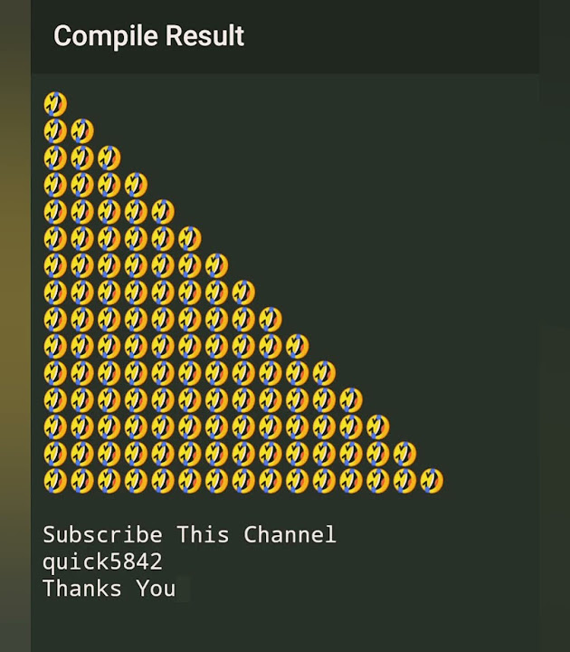 Emoji Print🤣🤣🤣 In C Language Cprogramming Coding Clanguage C Quick5842 Viral Program