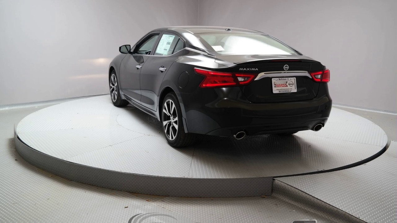 2016 Super Black Nissan Maxima 4D Sedan #1747T - YouTube