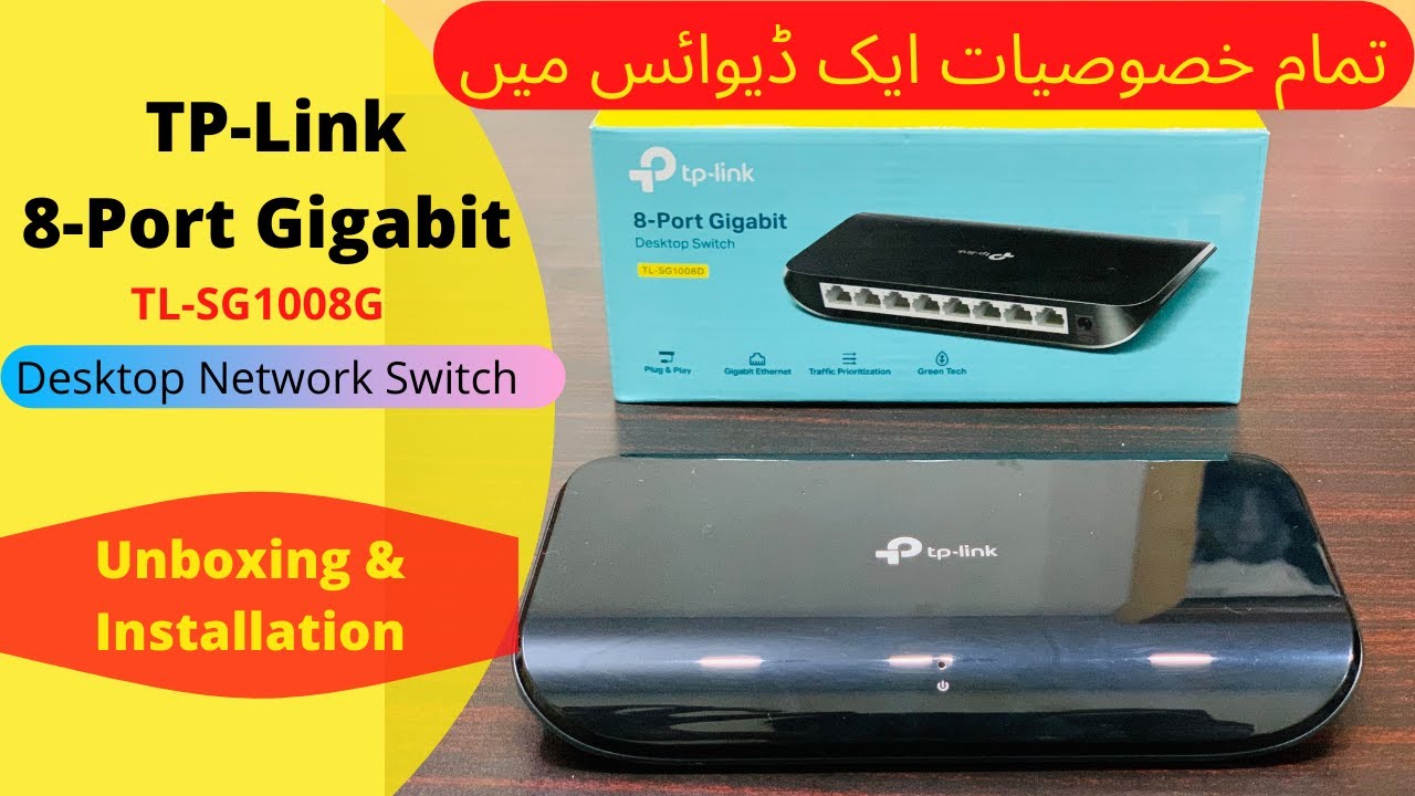 TP-Link 8 Port Gigabit Network Switch TL-SG1008G | Unboxing ...