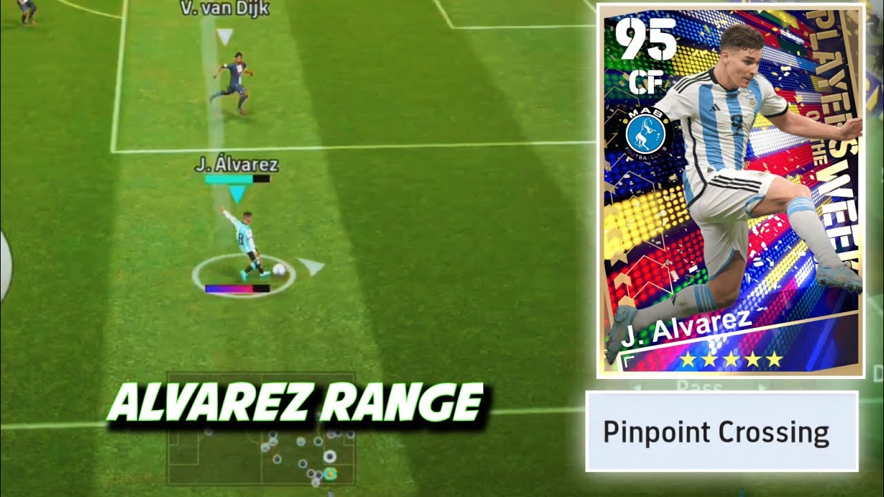 [Finally 95 Rated POTW Alvarez Card] Best Pinpoint Crossing player In ...