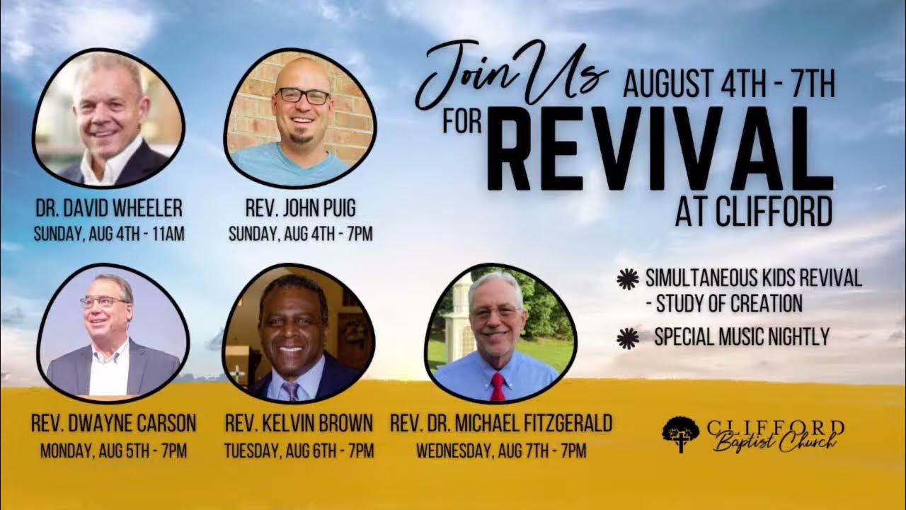 Clifford Baptist Wednesday Night Revival Service - YouTube