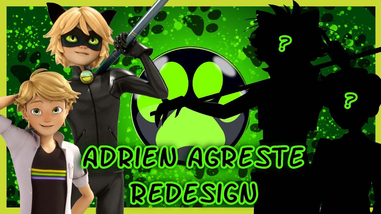 Miraculous Redesign Speedpaint || Adrien Agreste chat || - YouTube