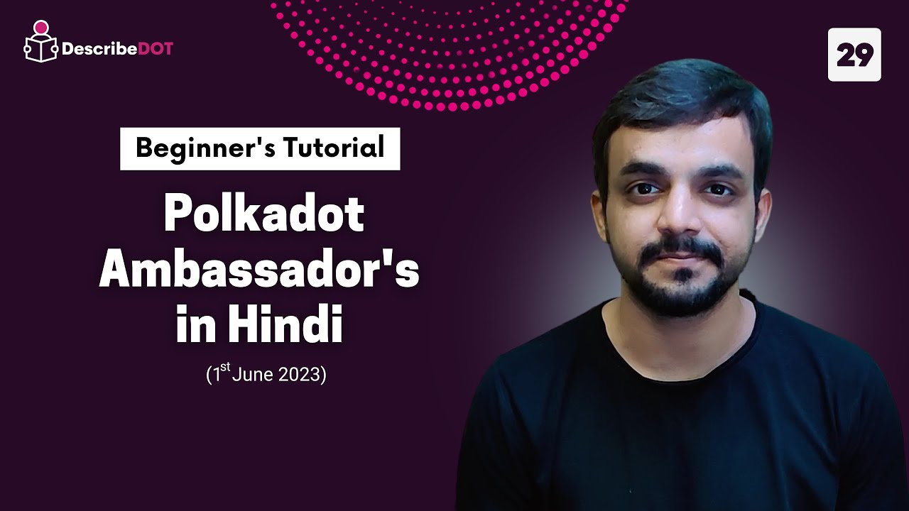 Polkadot Ambassador in Hindi | Knowing the Ambassadors Program in Hindi | Describedot - YouTube