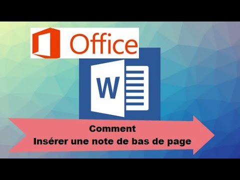 Microsoft Word Comment insérer des notes de bas de page - YouTube