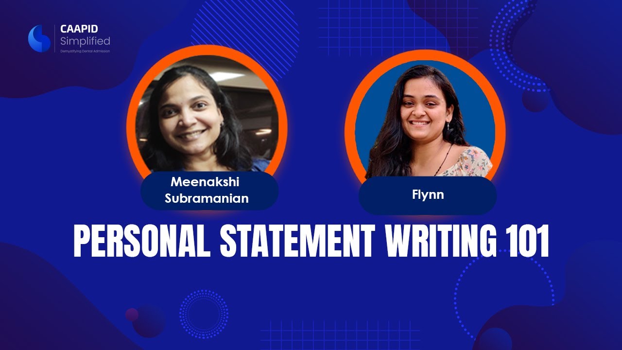 Personal Statement Writing 101 with Our Coaches | Caapid Simplified - YouTube