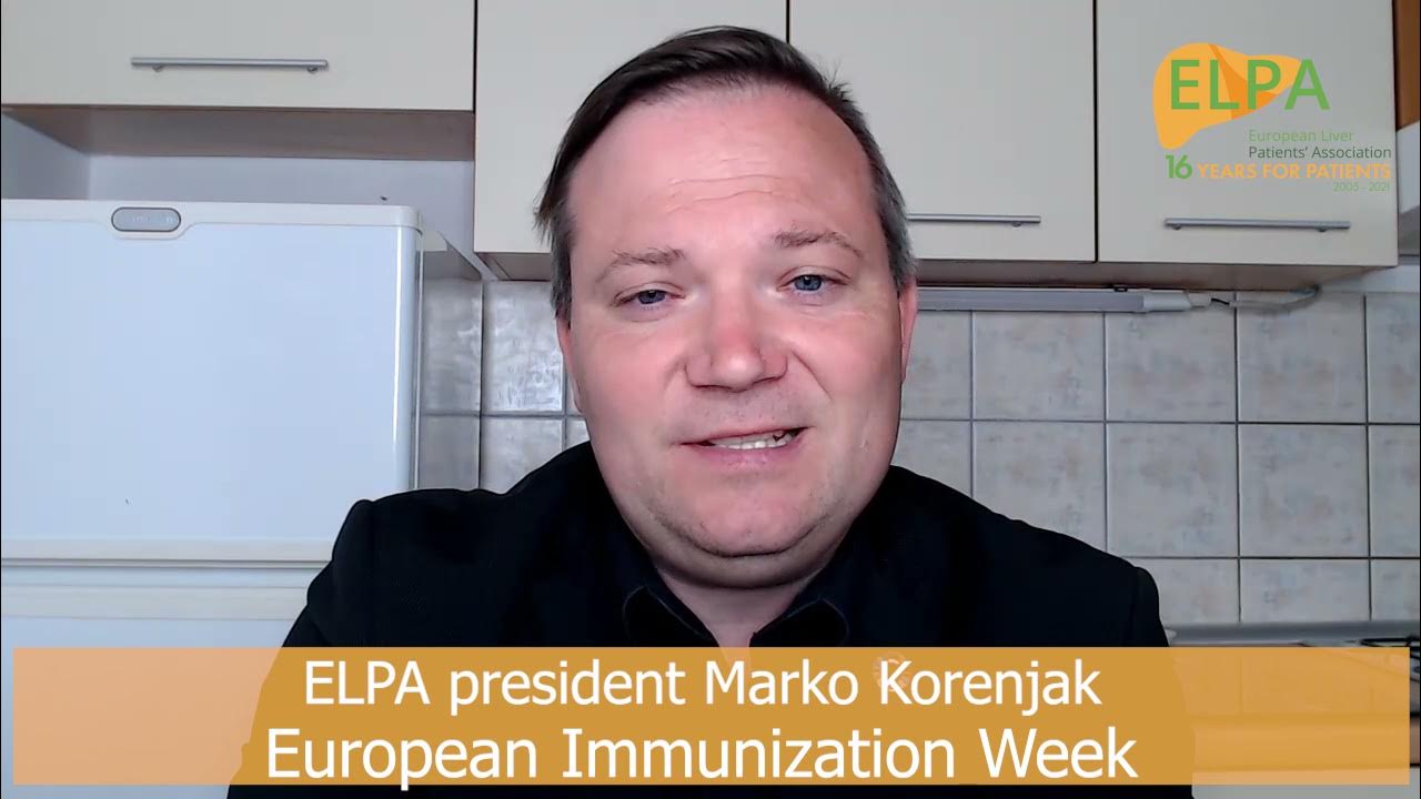 ELPA president Marko Korenjak-European Immunization Week - YouTube