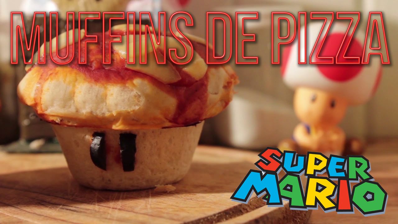 RECETA: MUFFINS DE PIZZA "MARIO BROS" | Tutorial por Belunita - YouTube