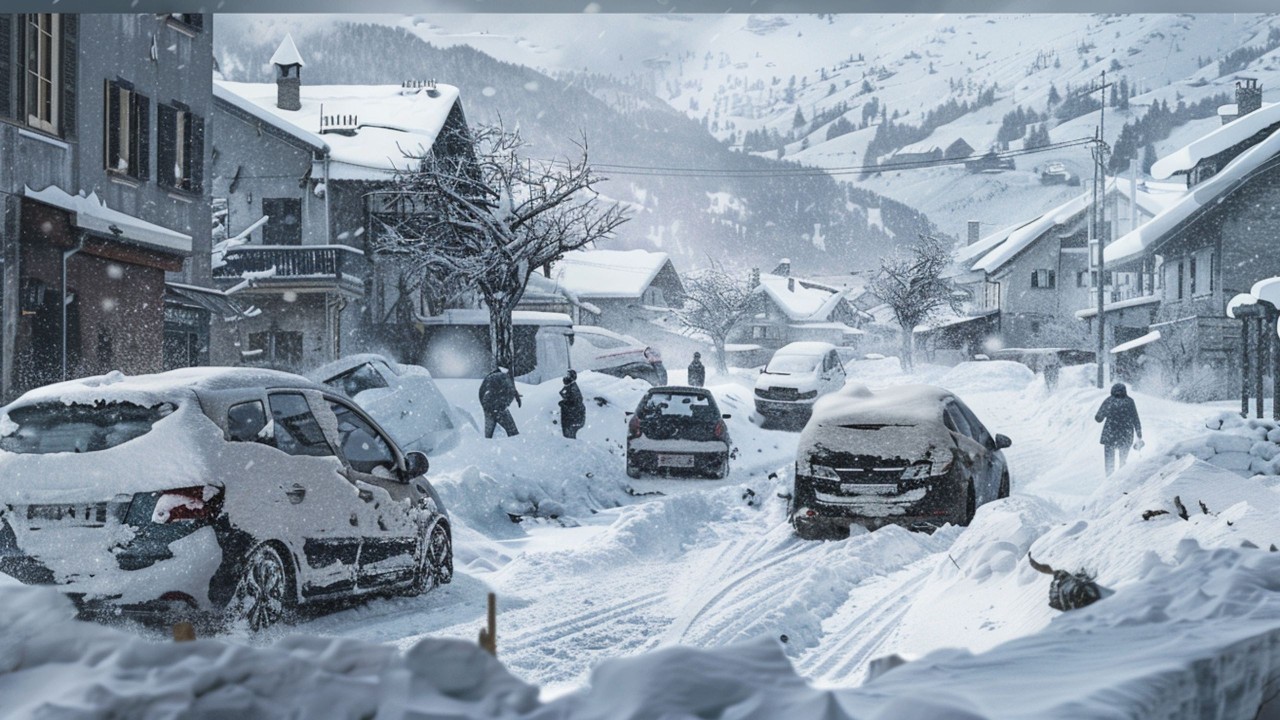 Italy today! Snowstorm batters Cervinia, wind gusts up to 126 km/h ...