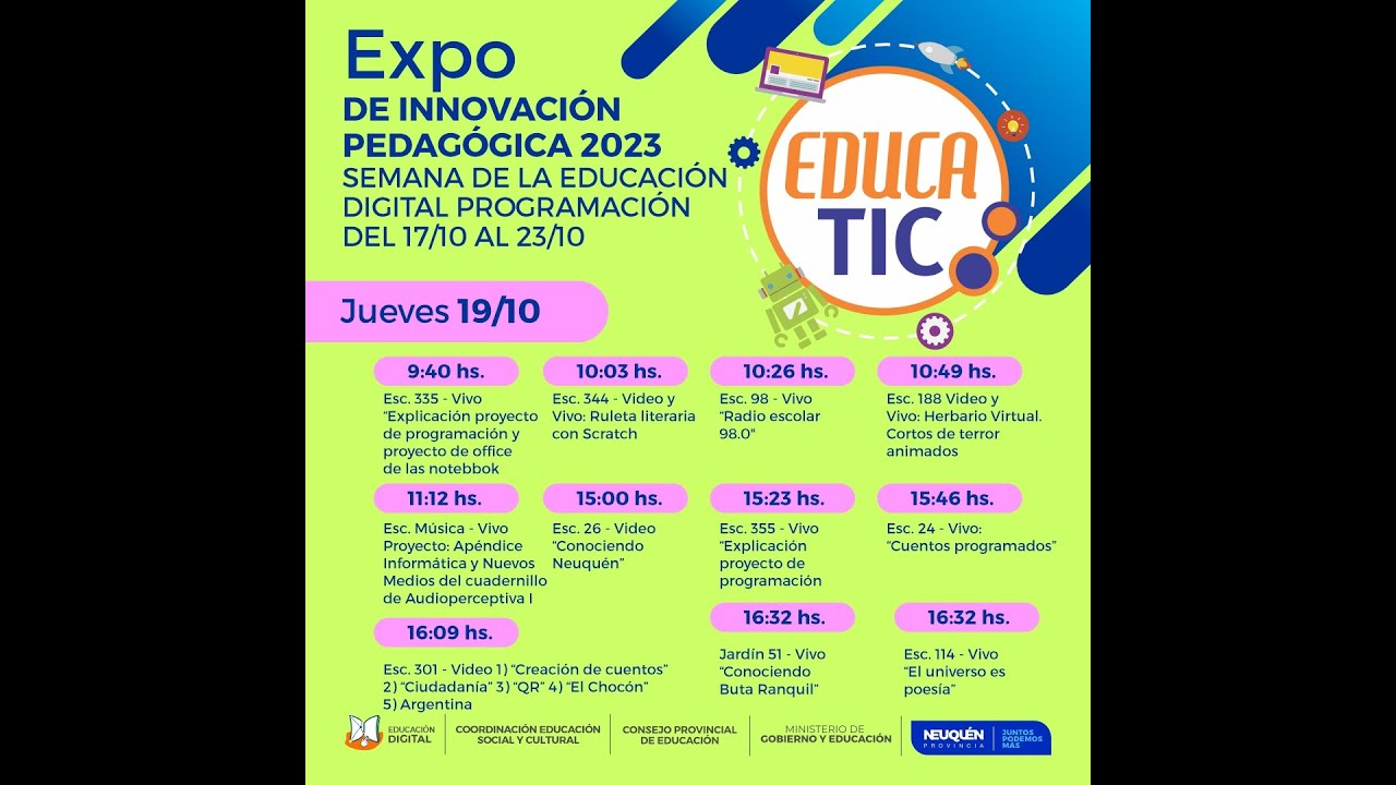 Muestra Educa-Tic Innovación Pedagógica 2023 - DÍA TRES (TM) - YouTube