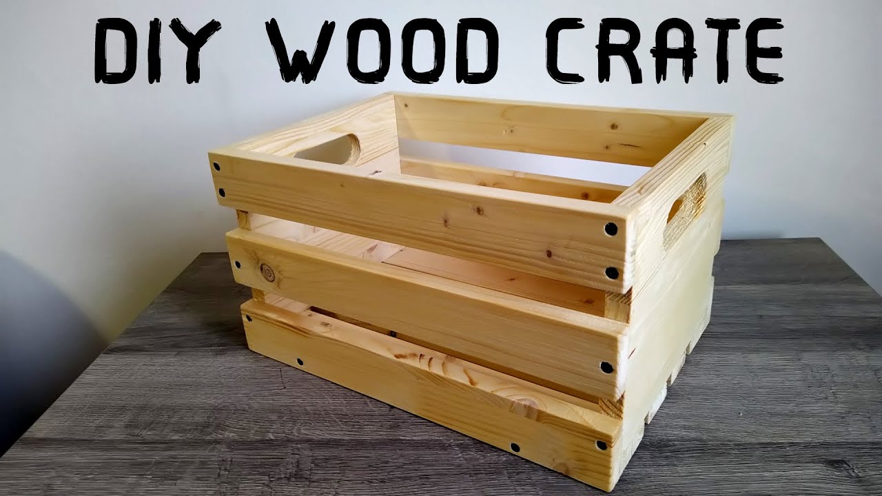 How to Make a Wood Crate DIY - YouTube
