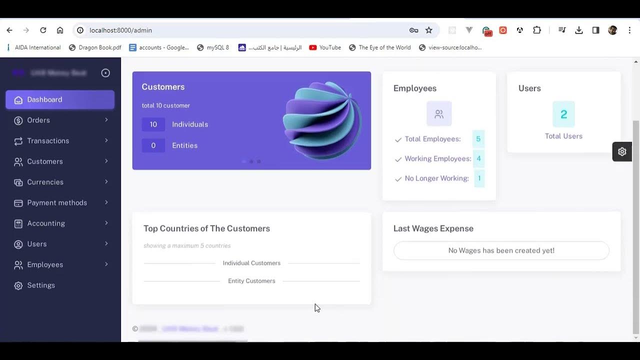 Walkthrough | Financial Accounting & CRM Laravel & Vue Project - YouTube