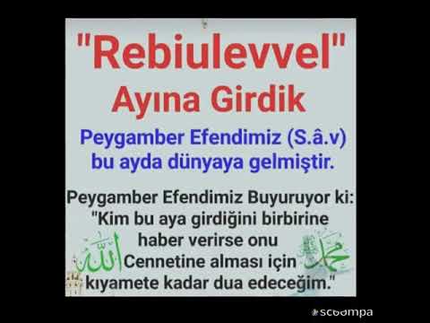 REBİÜLEVVEL AYIMIZ MÜBAREK OLSUN