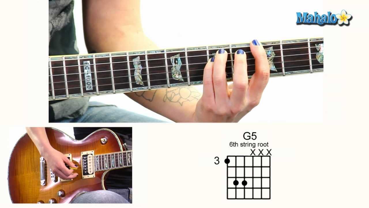 How to Play G5 3rd Fret 6th String Root on Guitar - YouTube