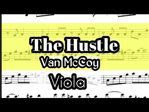 The Hustle Viola Sheet Music Backing Track Play Along Partitura - YouTube