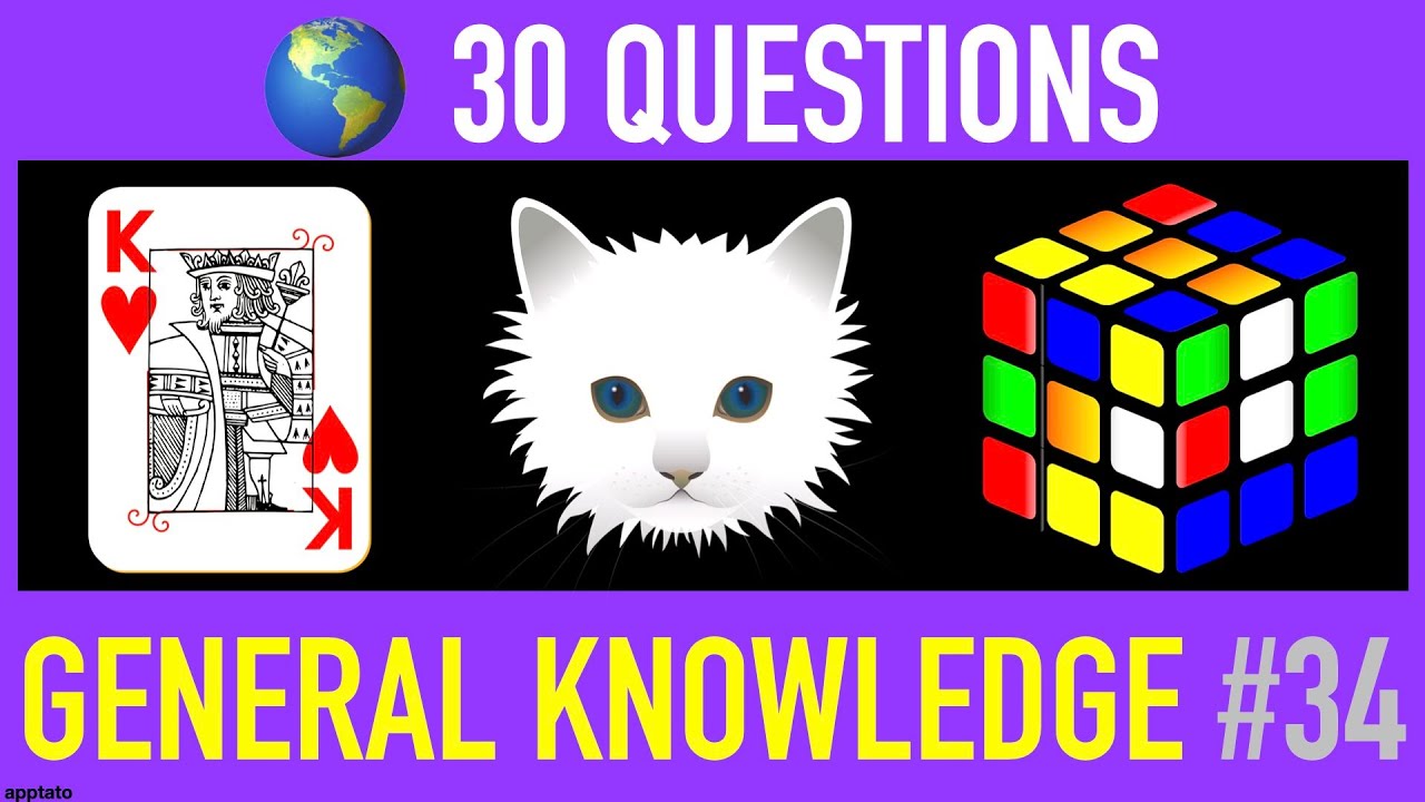GENERAL KNOWLEDGE TRIVIA QUIZ #34 - 30 General Knowledge Trivia ...