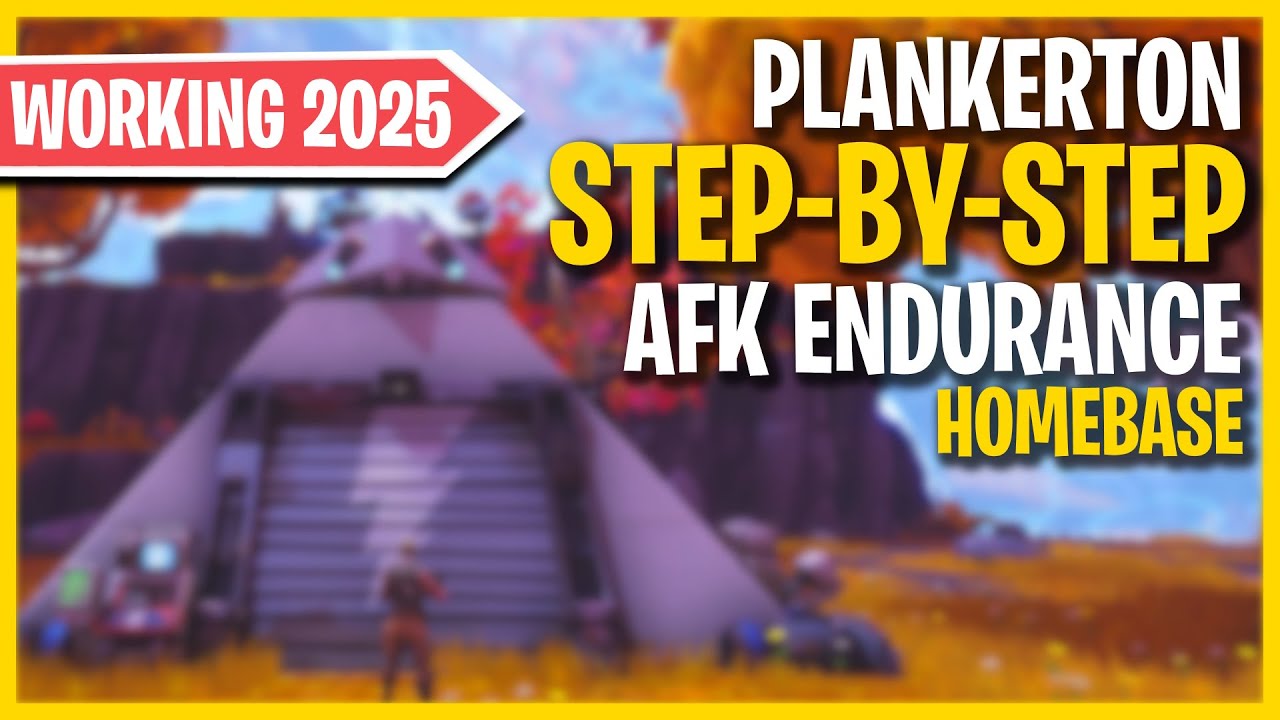 Fortnite STW Endurance AFK - Plankerton Homebase | Working 2025 - YouTube