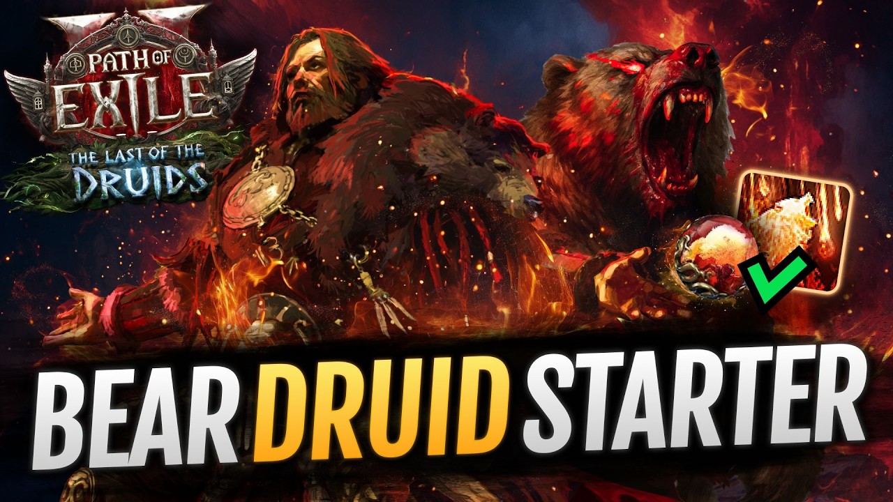 [PoE 2] My 0.4 Starter! BEAR Druid Build - IN DEPTH Shaman Leveling ...