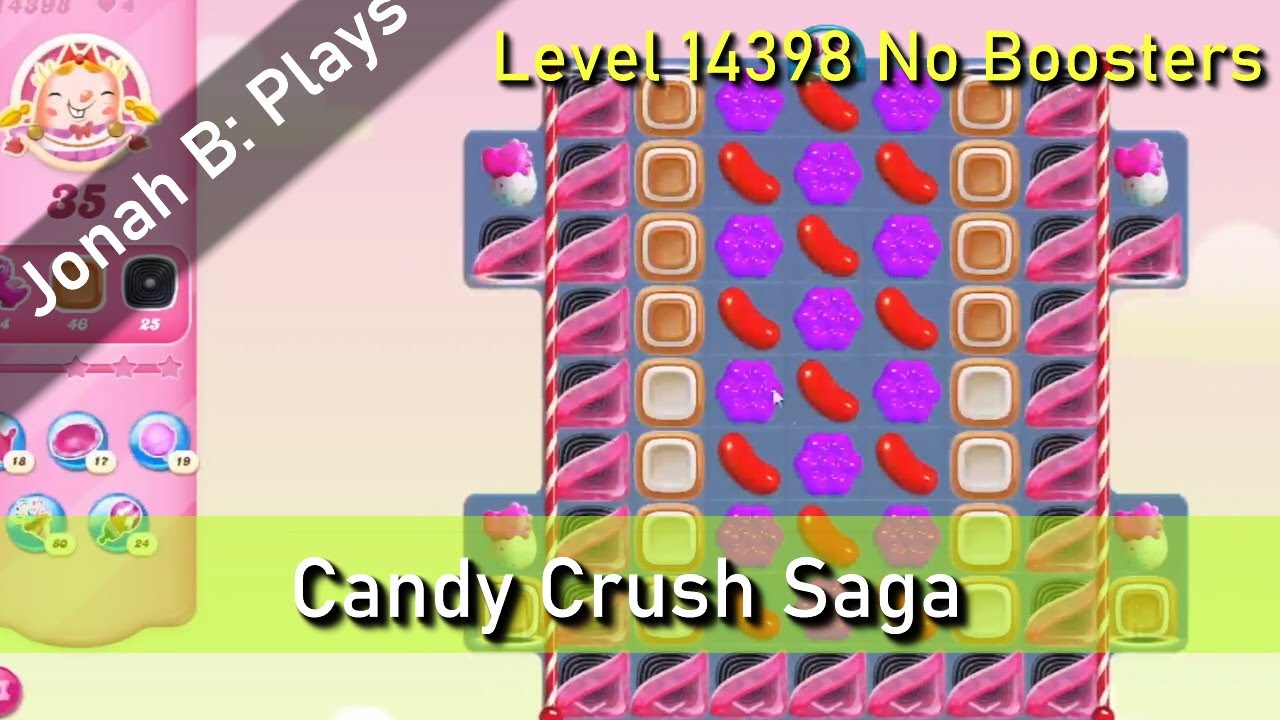 Candy Crush Saga Level 14398 No Boosters - YouTube