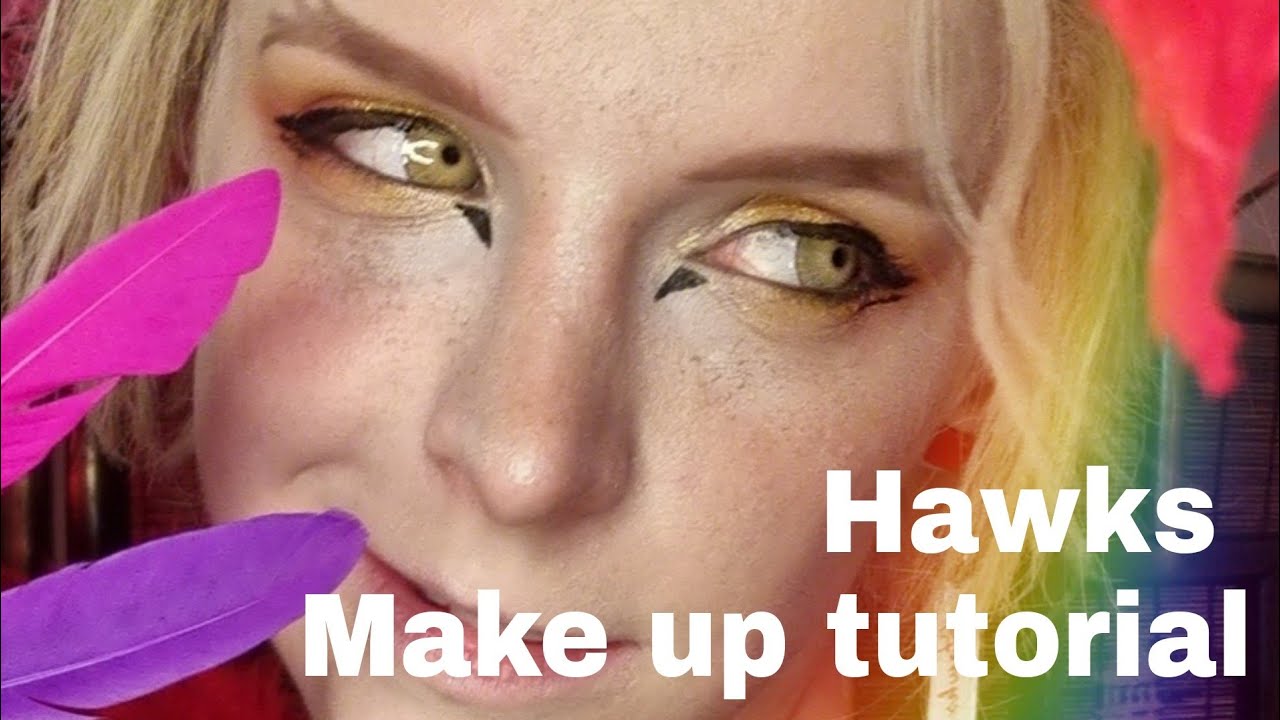 BNHA Hawks Make up Tutorial v.2 - YouTube