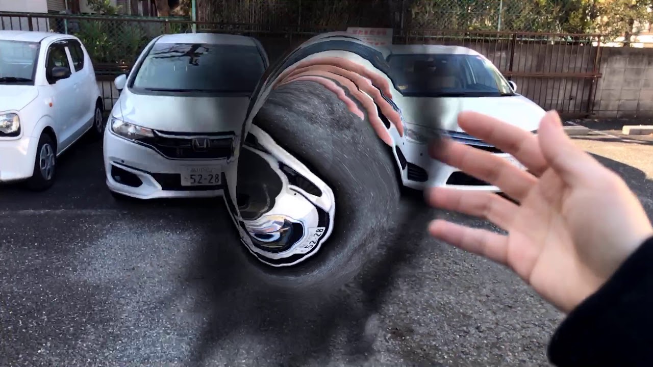 【DEMO】Unity + ARKit Dimensional distortion - YouTube