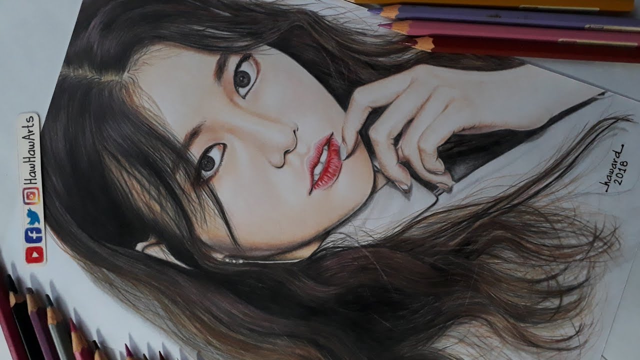MOMOLAND SUNG JI-YEON "Jane" Portrait | Colored Pencil Drawing BAAM ...