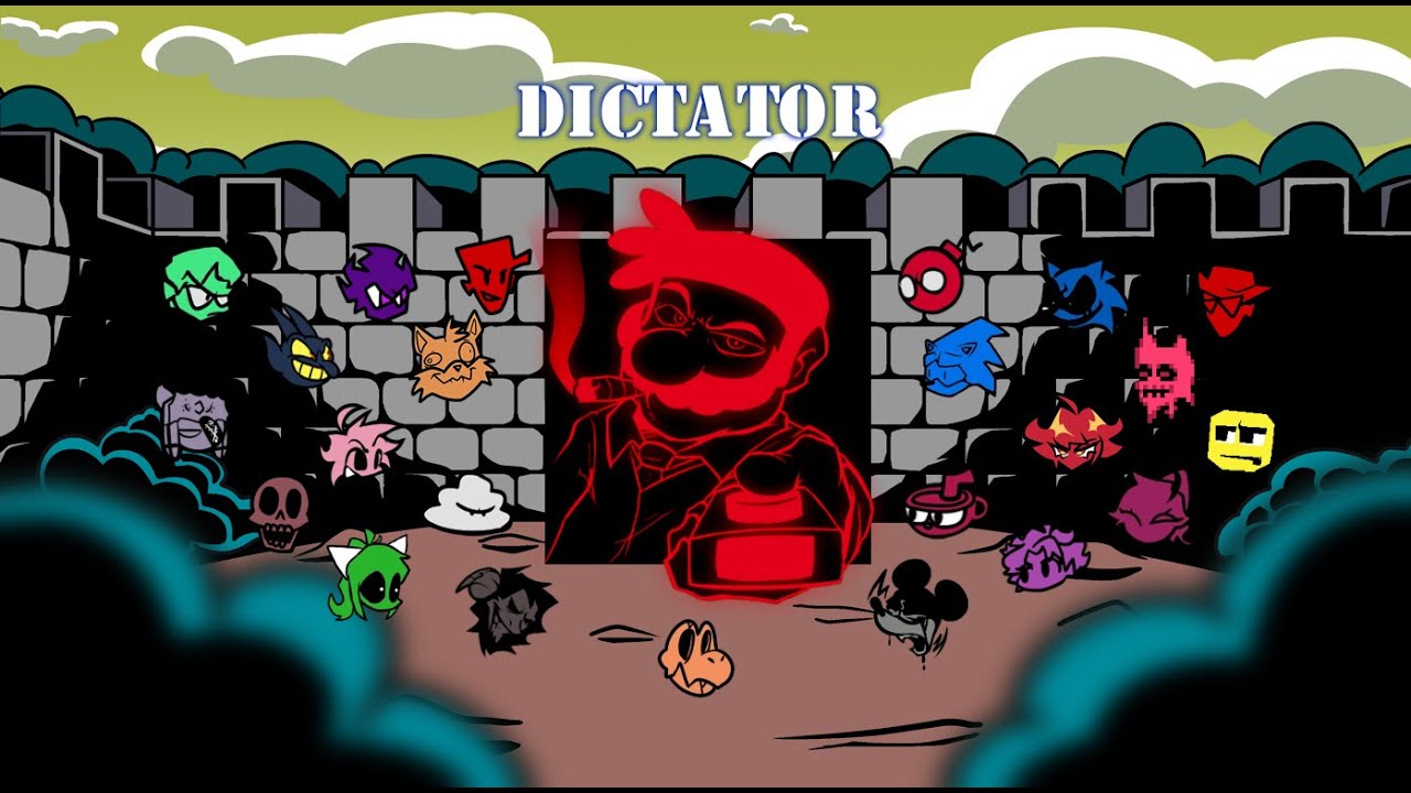 Dictator But Every Turn A Different Character Sings It. (FNF Mario's ...