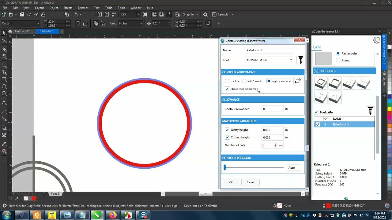 Gcode Generator for corel draw TUTORIAL - YouTube