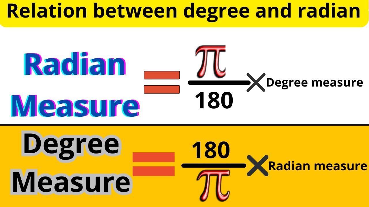 Degree measure and Radian measure|Degree measure|Radian measure|#iit # ...