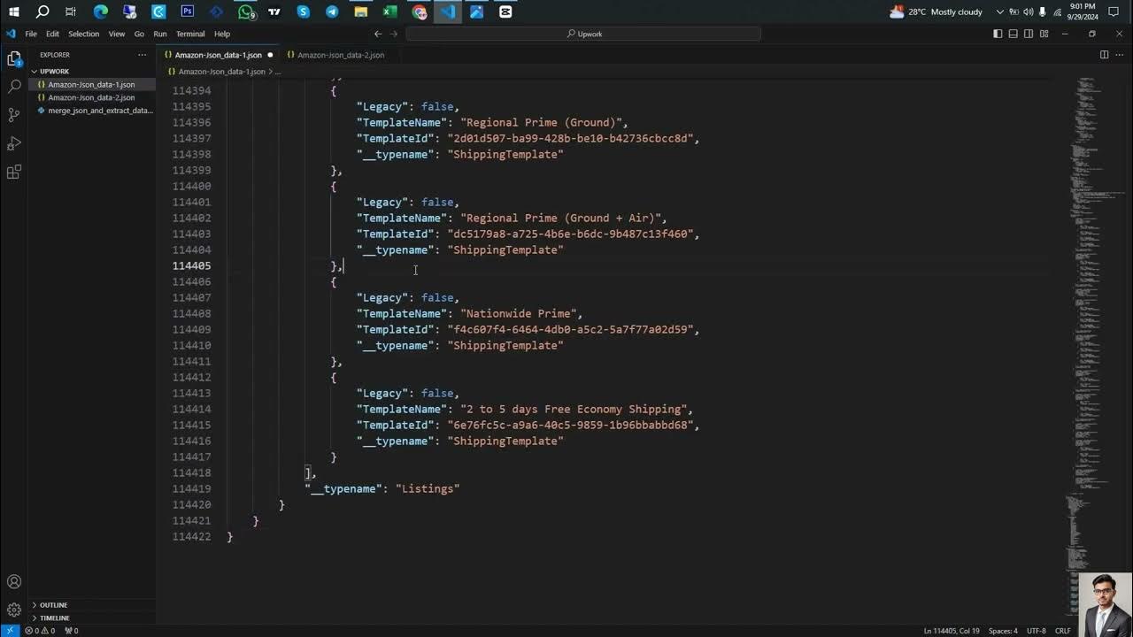 Amazon inventory data extraction with Python, JSON , Pandas - YouTube