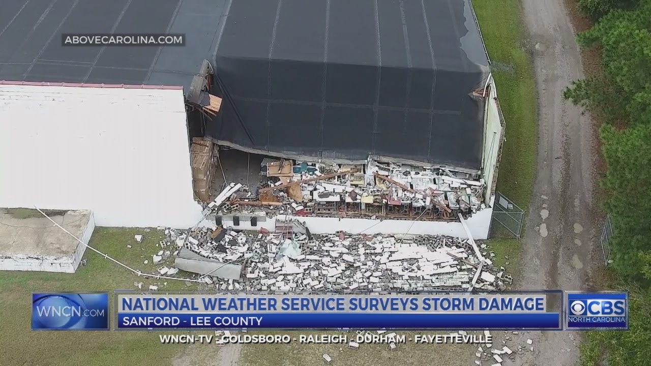 Winds up to 90 mph damage 28 Sanford homes, 3 businesses - YouTube