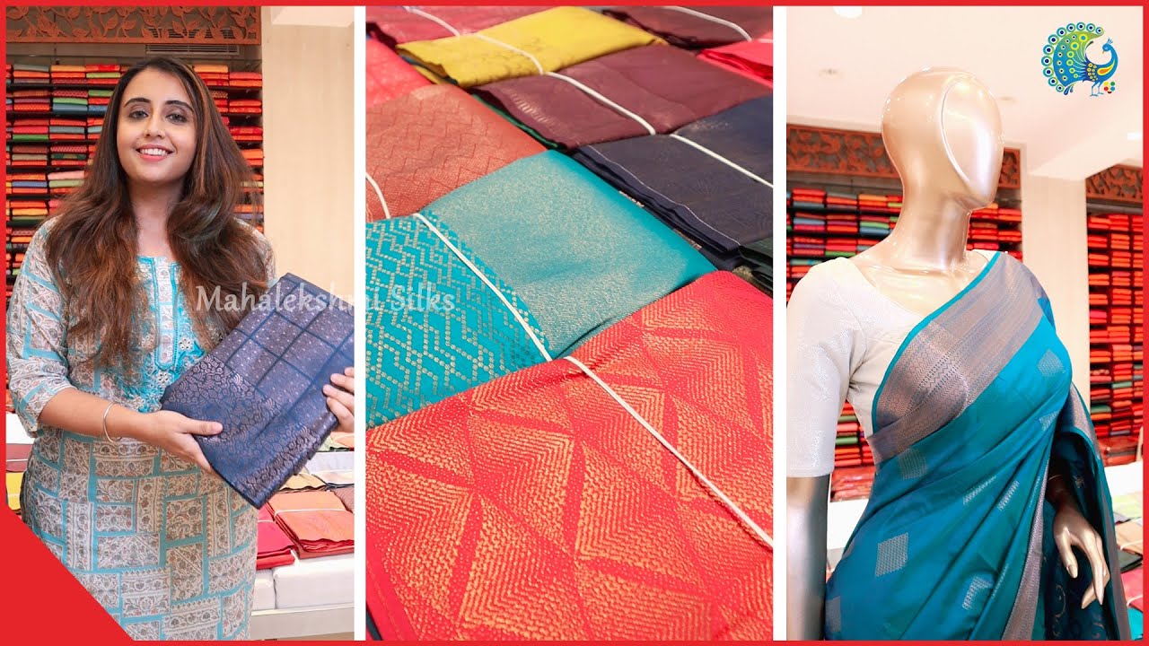 Designer Silk Saree Below 4000rs | New Arrivals | Mahalekshmi Silks ...