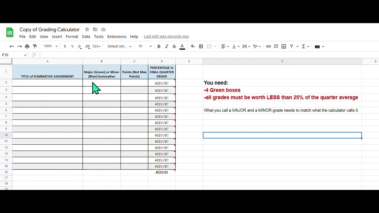Grading calculator - YouTube