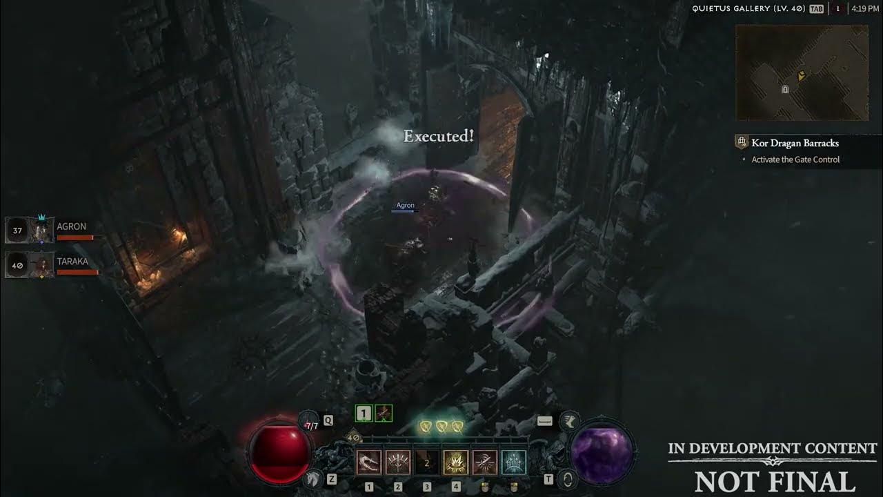 Diablo IV: Dungeon Kor Dragan Barracks - combattimento con il tagliagole - YouTube