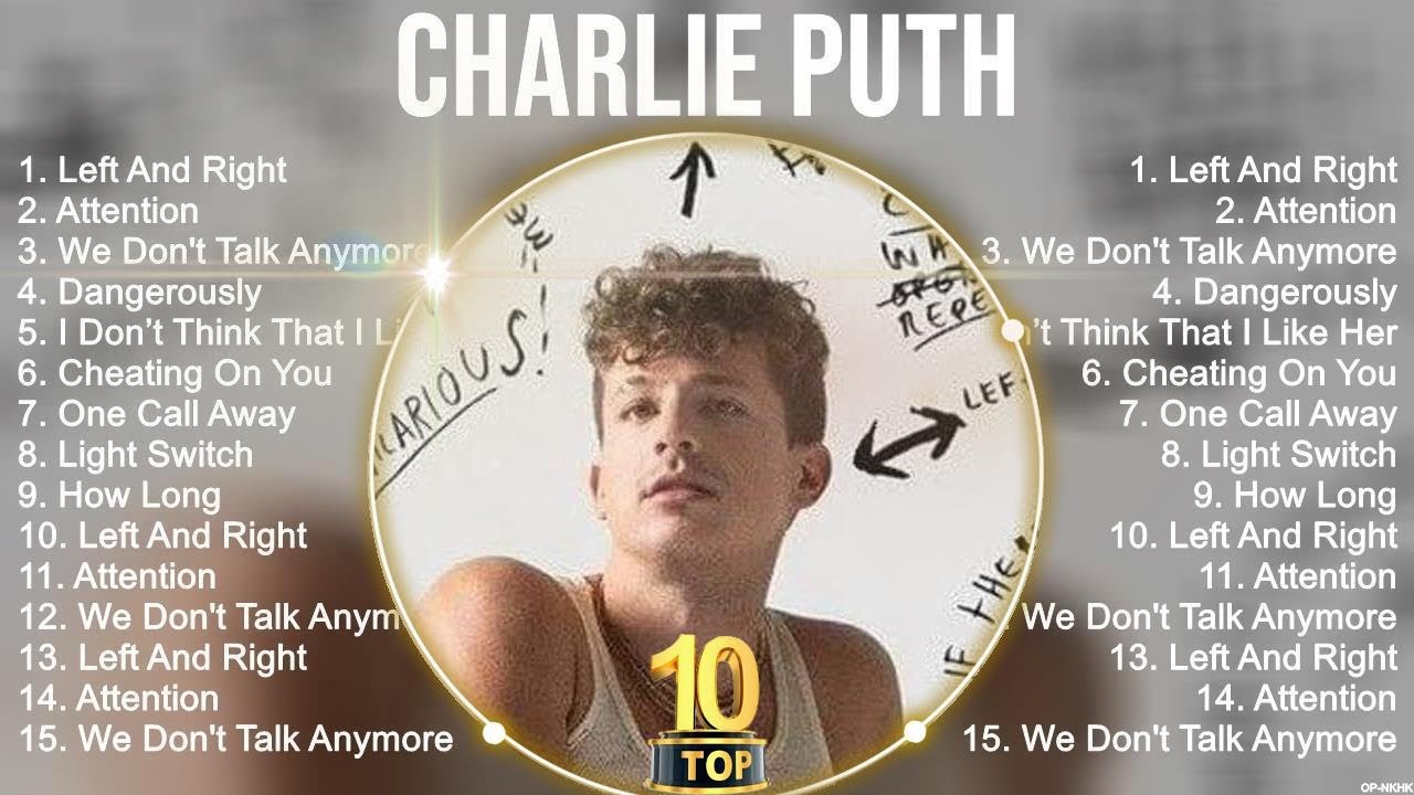 Charlie Puth Greatest Hits ~ Top Songs 2023 ~ Top Hits New Songs - YouTube