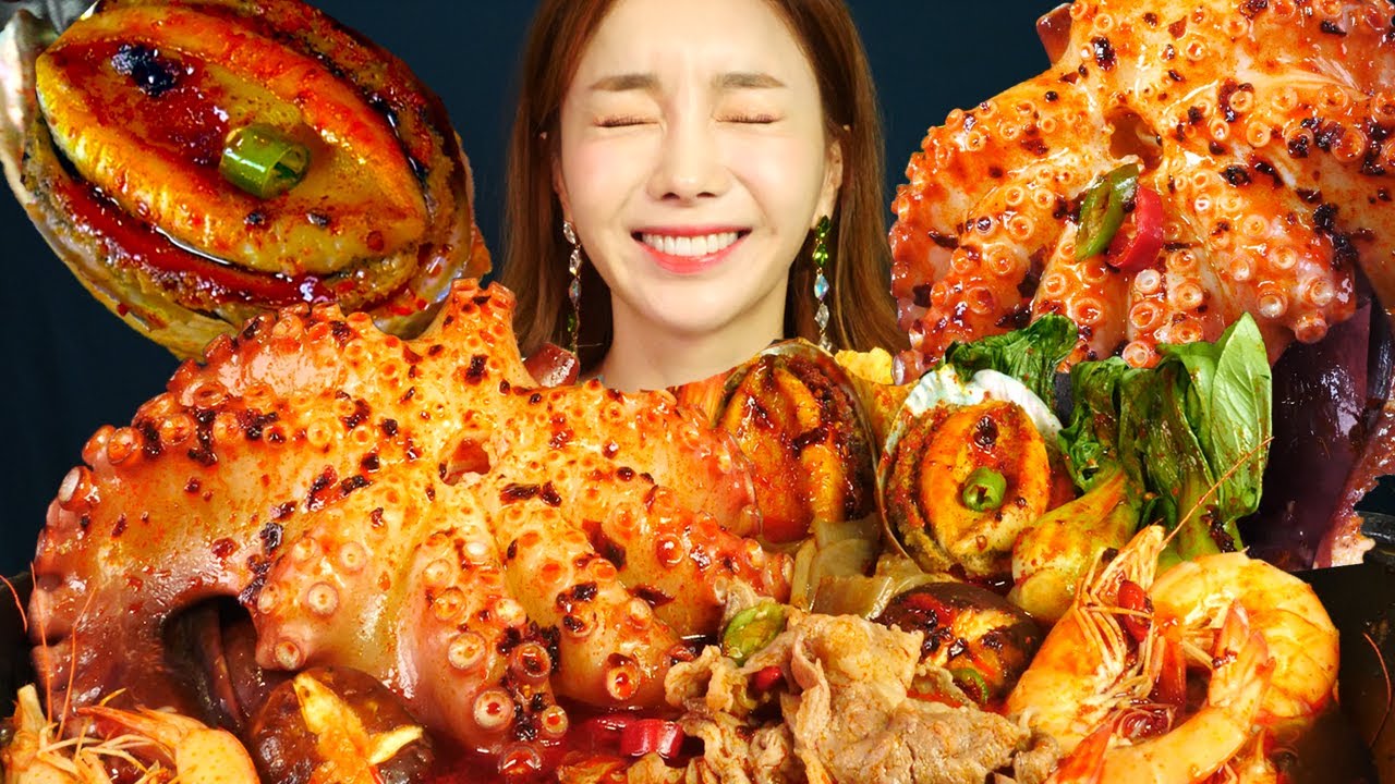 [Mukbang] 입 안이 얼얼한 마라탕🔥한그릇! 문어 전복 새우 BURNING SPICY OCTOPUS,SHIRMP ...