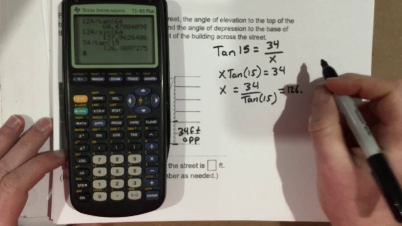 Use right triangle trigonometry to solve applied problems - YouTube