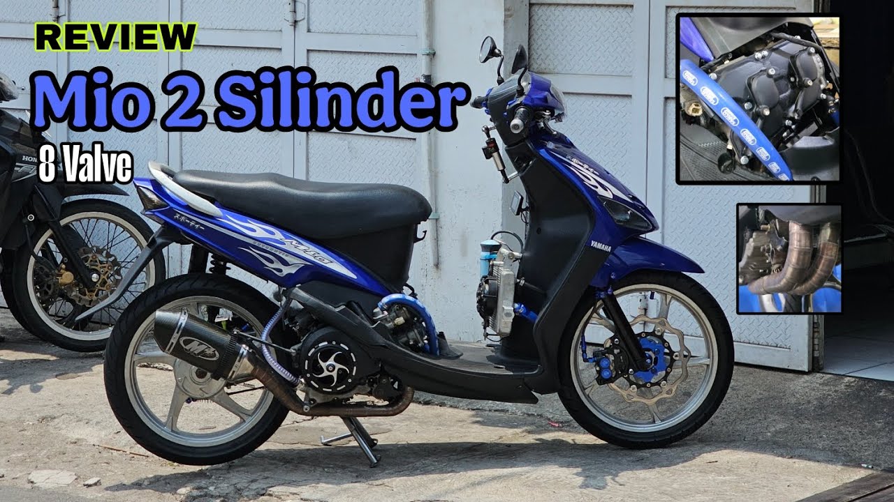 MIO 2 SILINDER 280CC 8 KLEP - YouTube