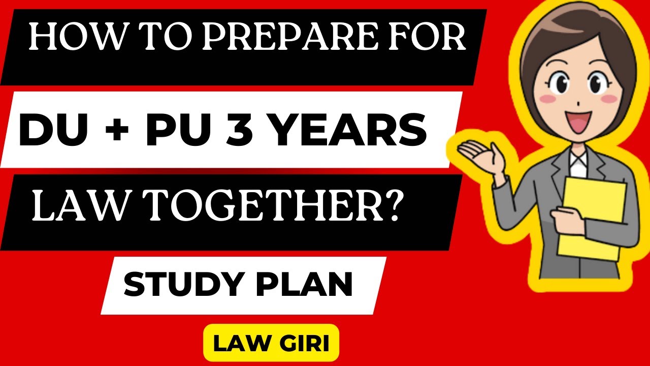 CUETPG LLB & PU 3 year Preparation together|DU & PU Law difference ...